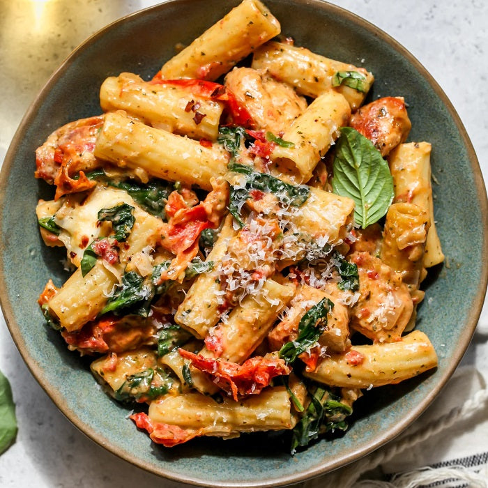 Tuscan Pesto Chicken Pasta – Happy Penguin Healthy Food